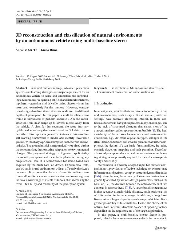 (PDF) 3D reconstruction and classification of natural environments by an autonomous vehicle ...