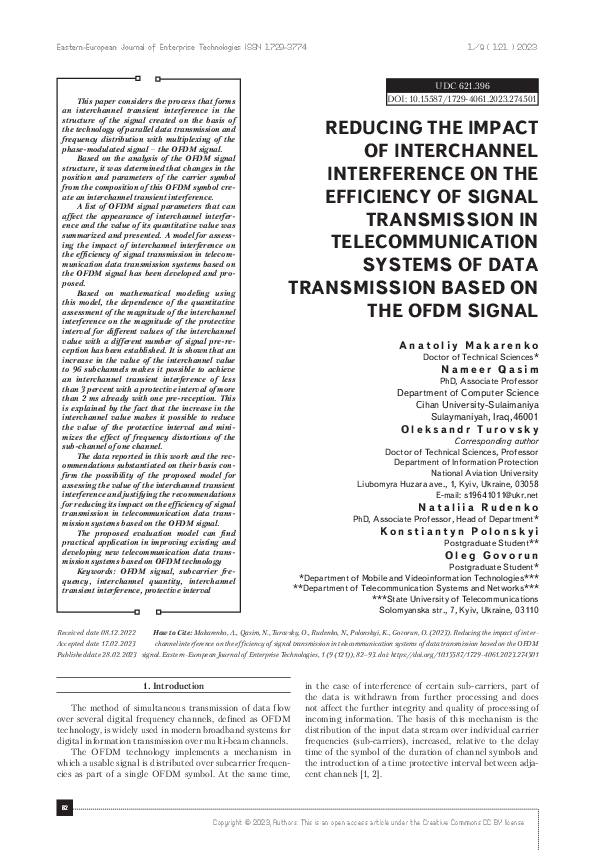 (PDF) Reducing the impact of interchannel interference on the ...