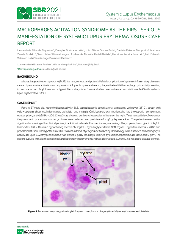 (PDF) Macrophages Activation Syndrome as the First Serious ...