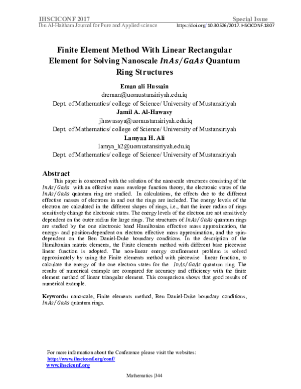 (PDF) Finite Element Method With Linear Rectangular Element for Solving ...