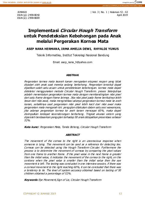 (PDF) Implementasi Circular Hough Transform untuk Pendeteksian ...