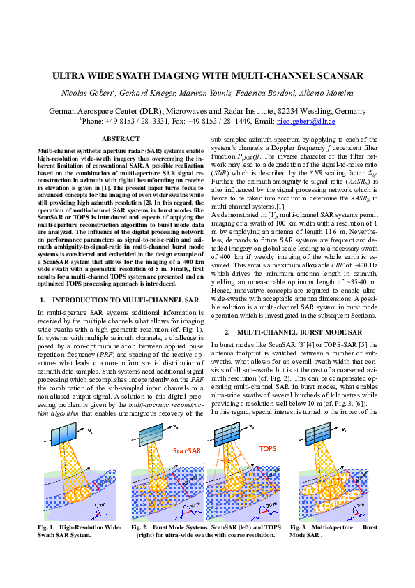 (PDF) Ultra Wide Swath Imaging with Multi-Channel ScanSAR | Alberto ...