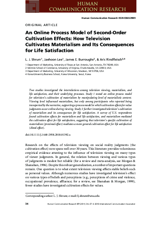 (PDF) An Online Process Model of Second-Order Cultivation Effects: How ...