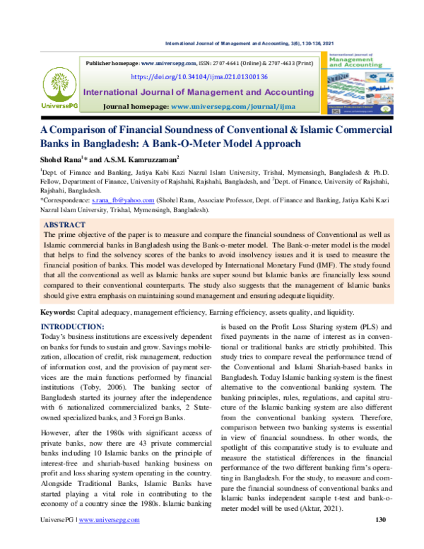 (PDF) Financial Soundness of Banks in Bangladesh