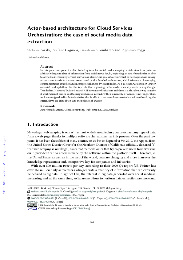 (PDF) Actor-based architecture for Cloud Services Orchestration: the ...