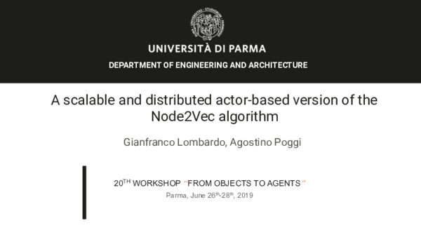 (PDF) A Scalable and Distributed Actor-Based Version of the Node2Vec Algorithm