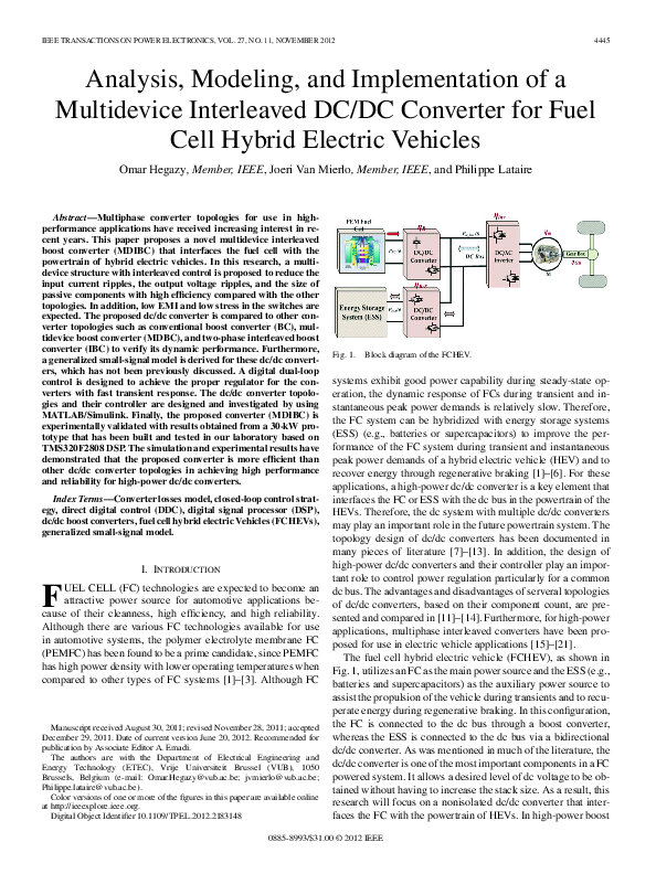 (PDF) Analysis, Modeling, and Implementation of a Multidevice Interleaved DC/DC Converter for ...