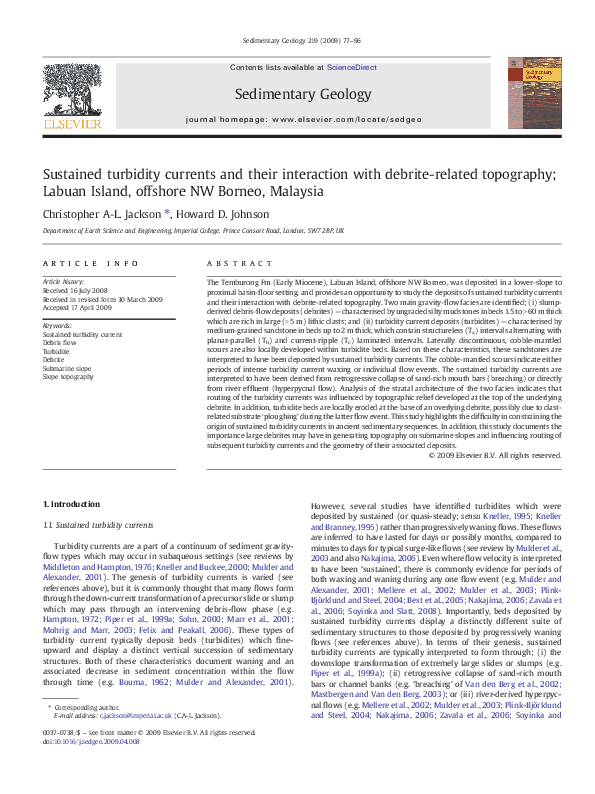 (PDF) Sustained turbidity currents and their interaction with debrite ...