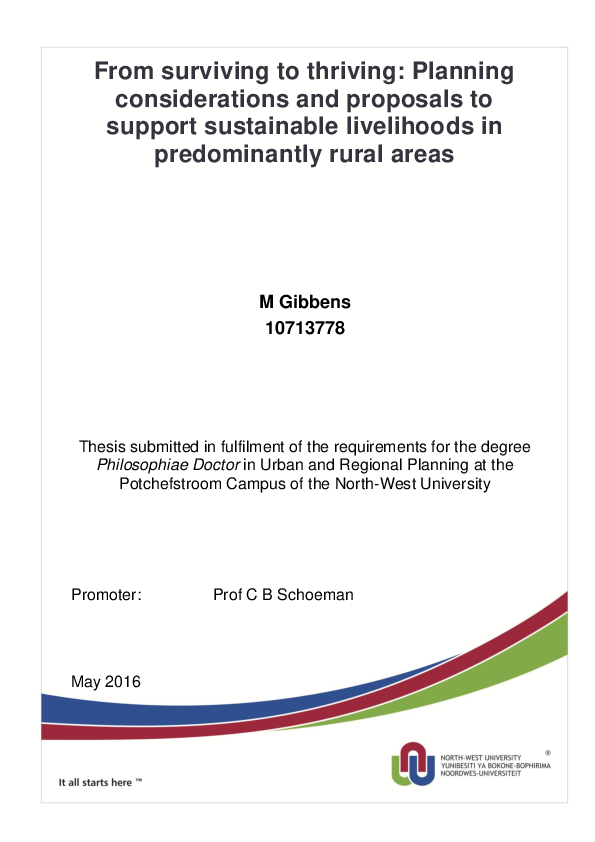 (PDF) From surviving to thriving : planning considerations and ...