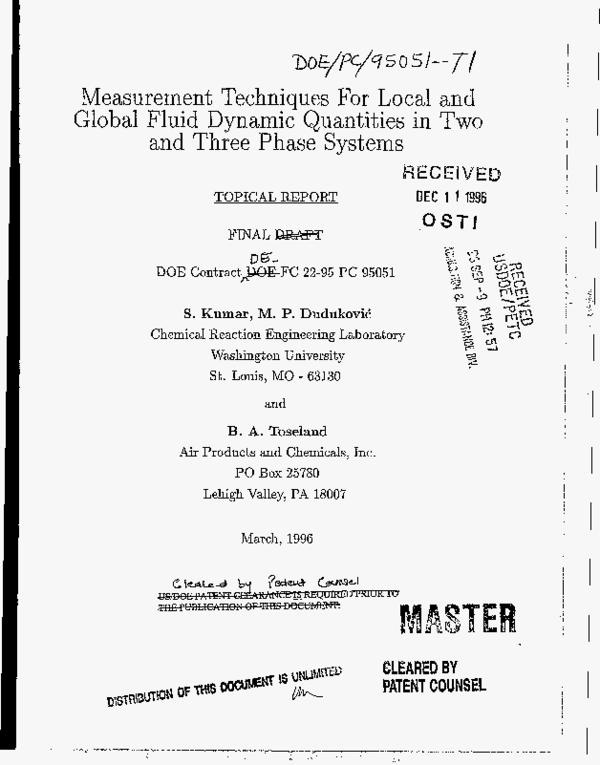 (PDF) Measurement techniques for local and global fluid dynamic ...