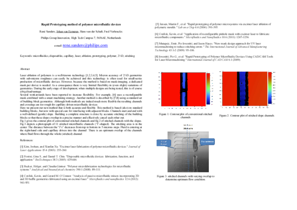 (PDF) Rapid Prototyping method of polymer microfluidic devices
