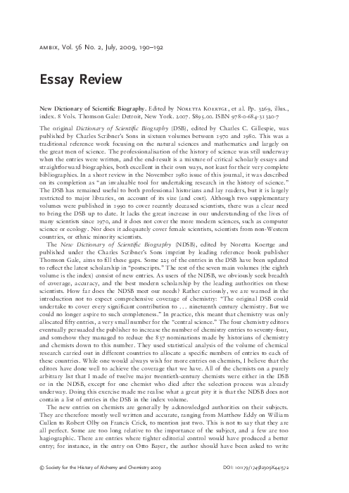 (PDF) New Dictionary of Scientific Biography