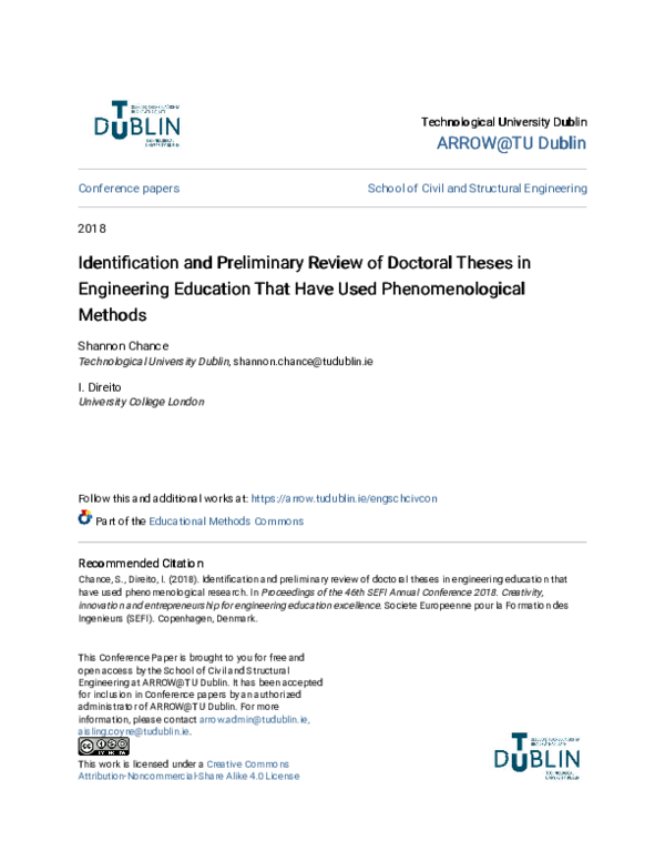 (PDF) Identification and Preliminary Review of Doctoral Theses in ...