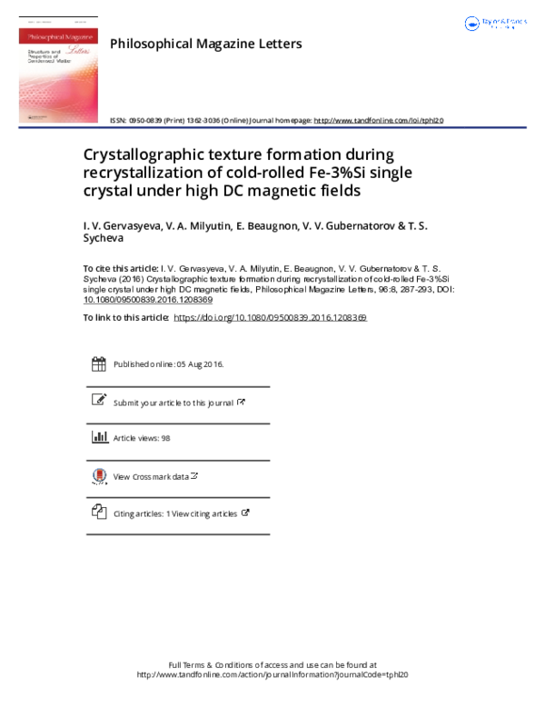 (PDF) Philosophical Magazine Letters