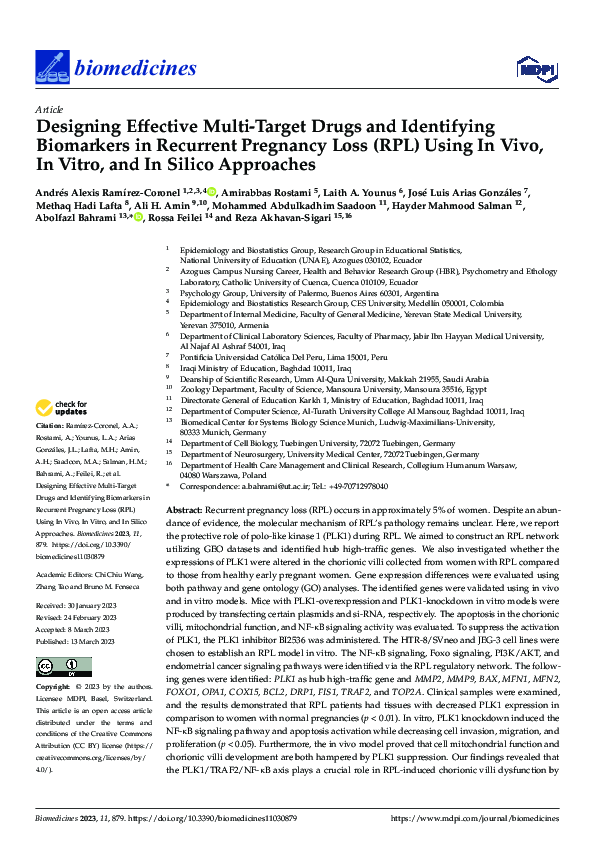 (PDF) Designing Effective Multi-Target Drugs and Identifying Biomarkers ...