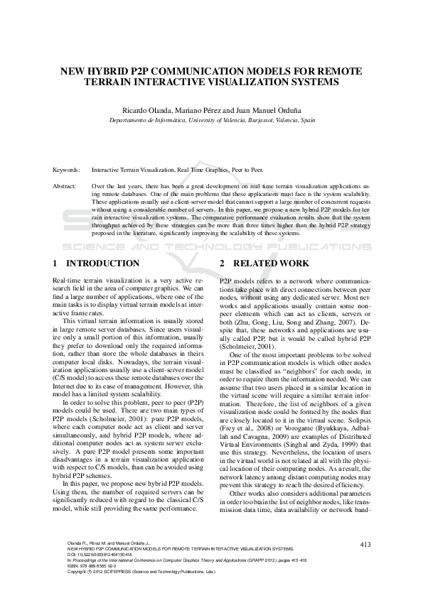 (PDF) New Hybrid P2P Communication Models for Remote Terrain ...