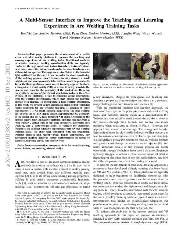(PDF) A Multi-Sensor Interface to Improve the Teaching and Learning Experience in Arc Welding ...