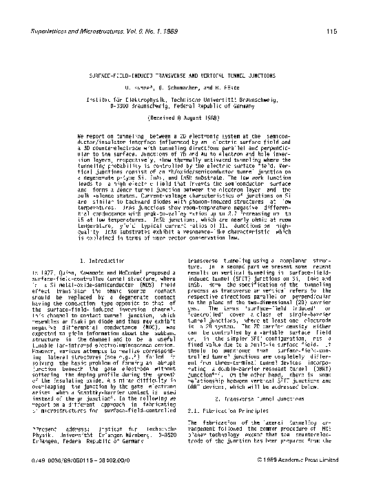 (PDF) Surface-field-induced transverse and vertical tunnel junctions