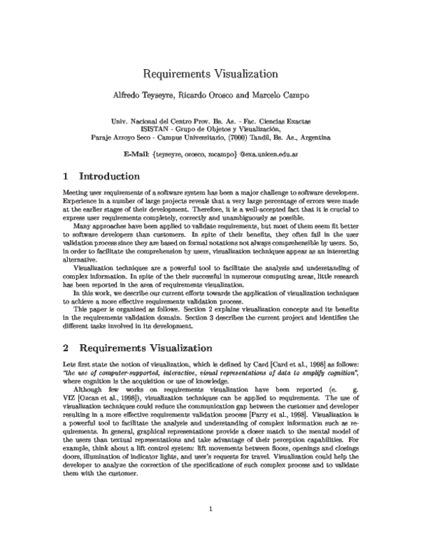 (PDF) Requirements Visualization
