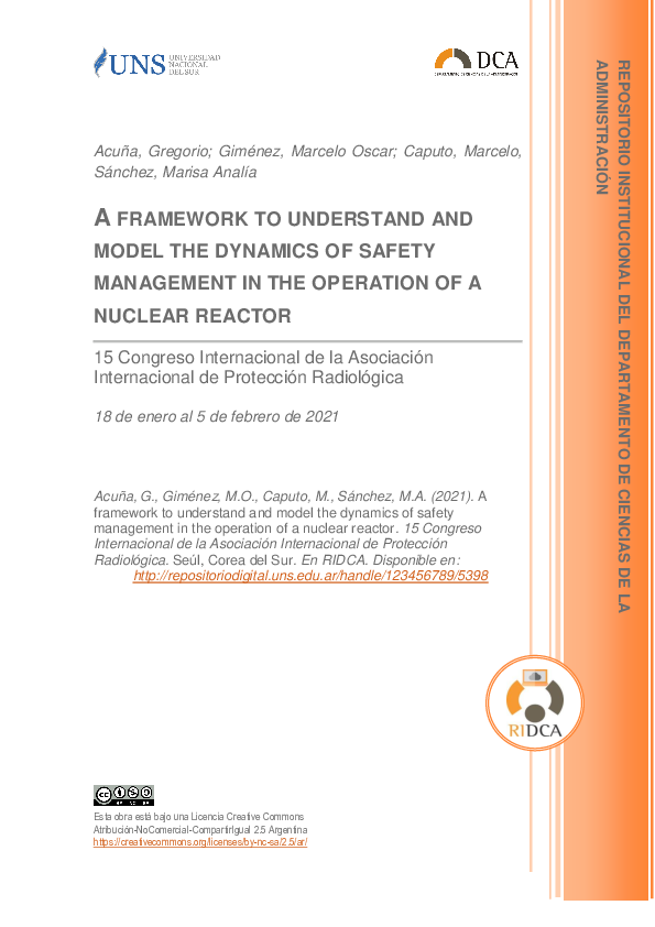 (PDF) A Framework to Understand and Model the Dynamics of Safety ...