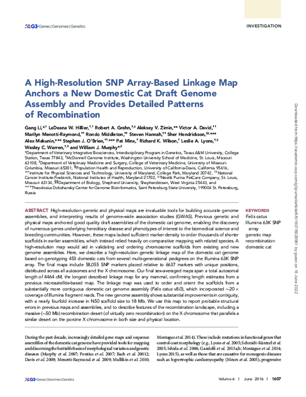 (PDF) A High-Resolution SNP Array-Based Linkage Map Anchors a New ...