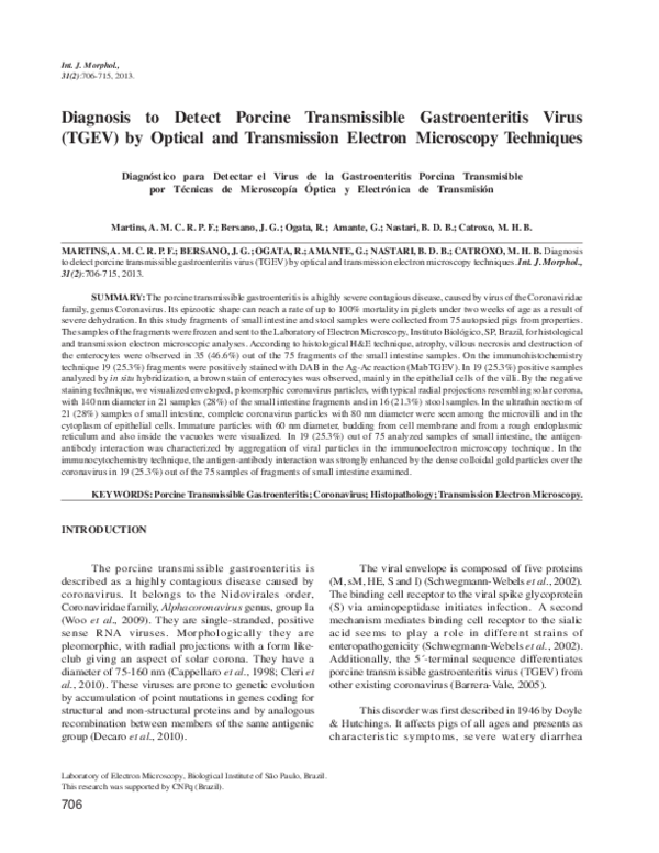 (PDF) Detecting TGEV in Pigs via Microscopy Techniques