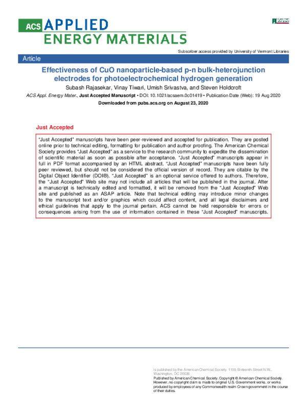(PDF) Effectiveness of CuO Nanoparticle-Based pn Bulk-Heterojunction ...