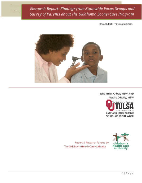 (PDF) Research Report: Findings from Statewide Focus Groups and Survey ...