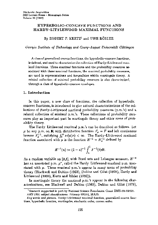 (PDF) Hyperbolic-Concave Functions and Maximal Measures