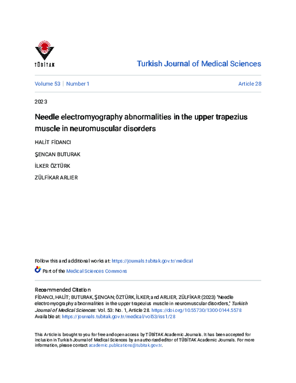 (PDF) Needle electromyography abnormalities in the upper trapezius ...