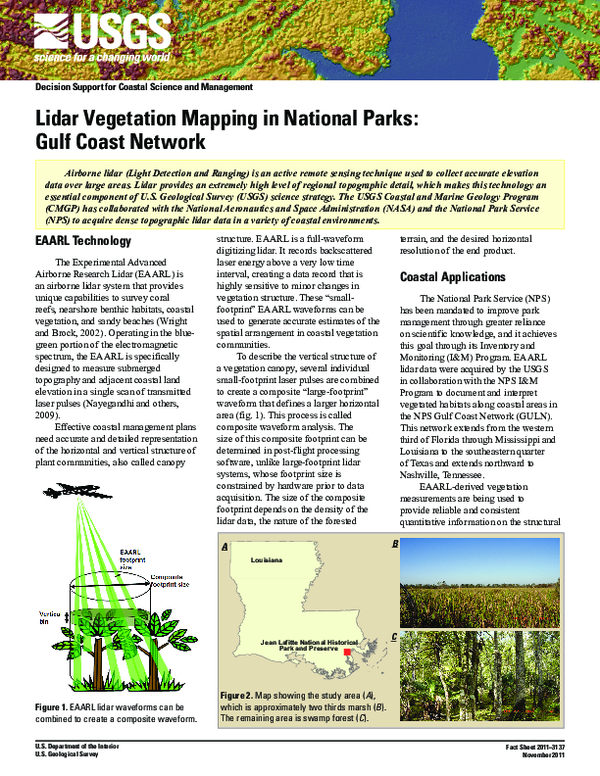 (PDF) Lidar vegetation mapping in national parks: Gulf Coast Network