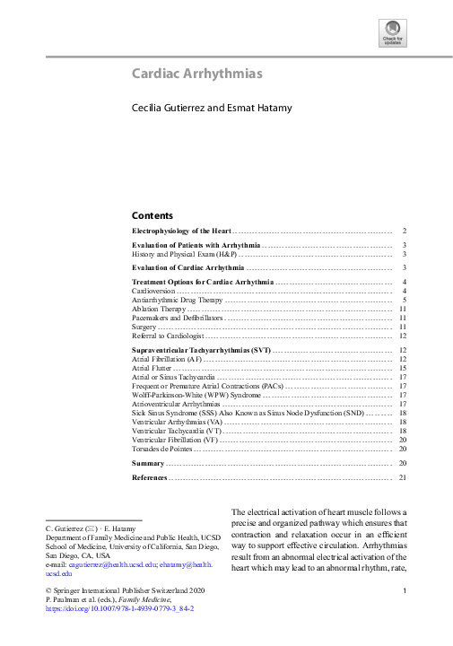 (PDF) Cardiac Arrhythmias (PDF) Cardiac Arrhythmias