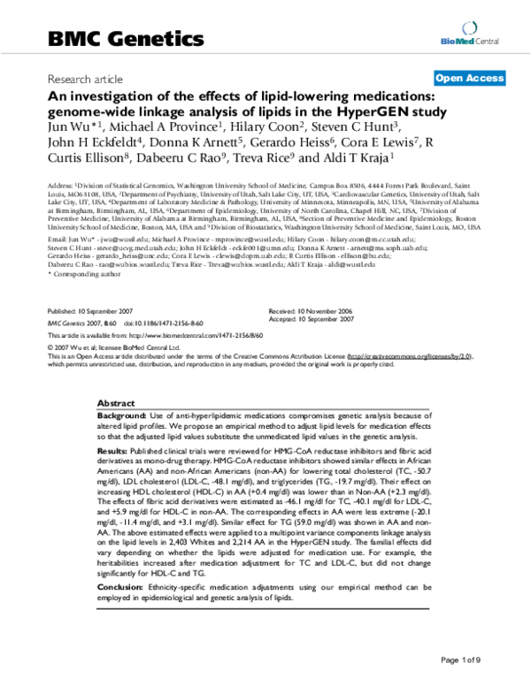 (PDF) BMC Genetics BioMed Central