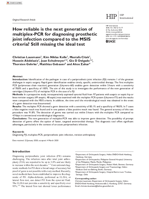 (PDF) How reliable is the next generation of multiplex-PCR for ...