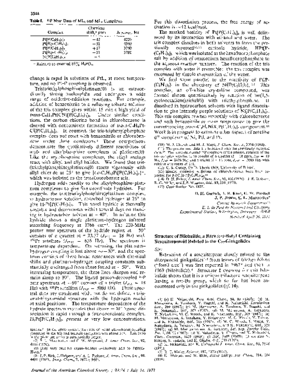 (PDF) Structure of bilobalide, a rare tert-butyl containing ...