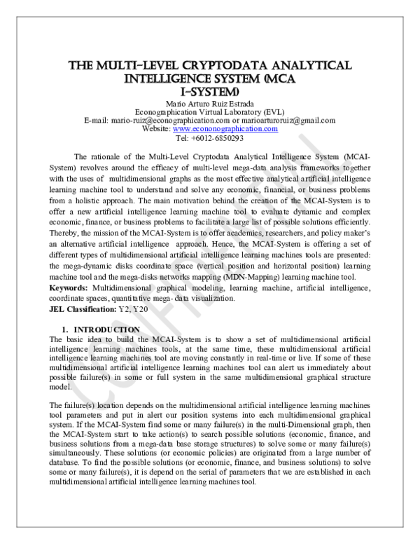(PDF) The Multi-level Cryptodata Analytical Intelligence System (MCAI-System)