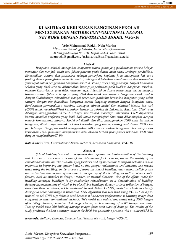 (PDF) Klasifikasi Kerusakan Bangunan Sekolah Menggunakan Metode ...