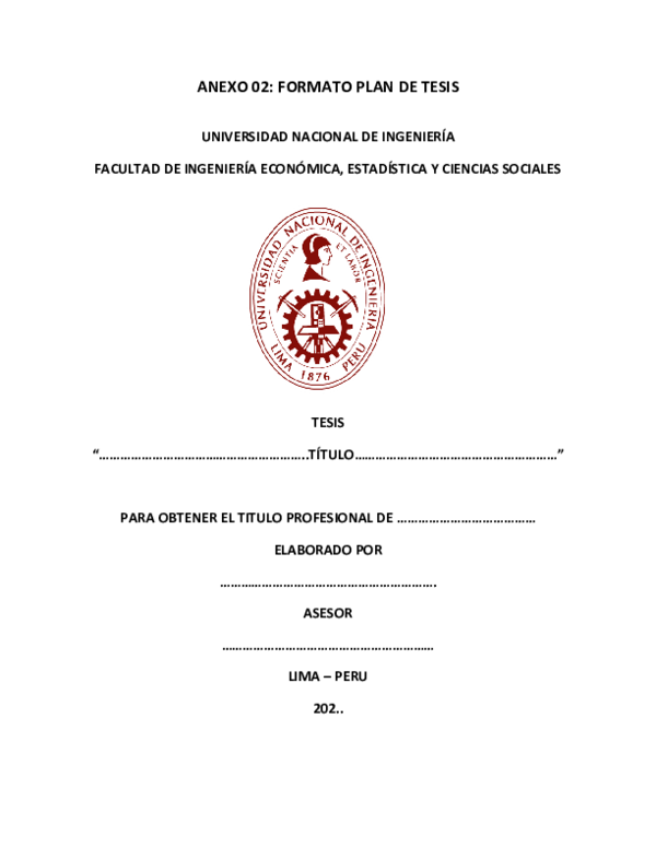 (DOC) ANEXO 02: FORMATO PLAN DE TESIS | Caro Barbo - Academia.edu