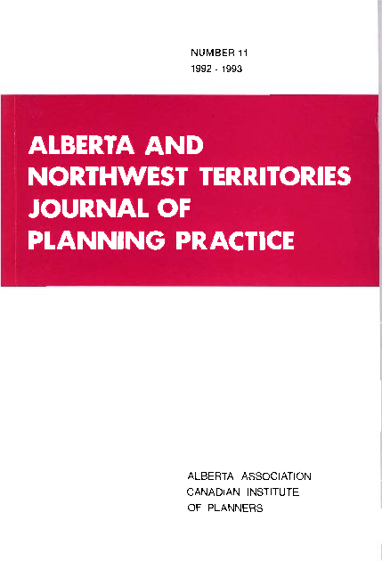 (PDF) Alberta and Northwest Territories Journal of Planning Practice