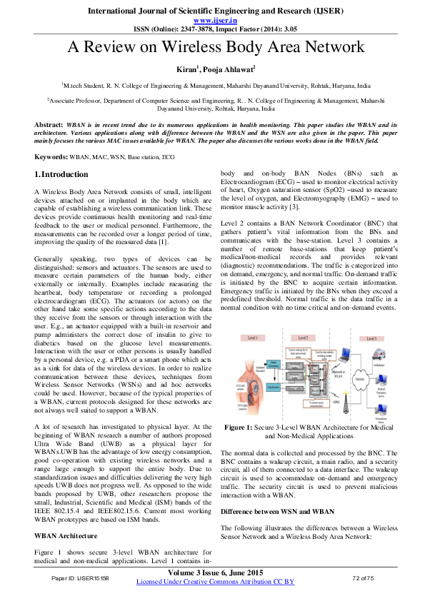 (PDF) A Review on Wireless Body Area Network