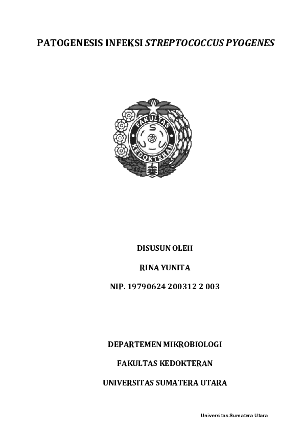 (PDF) Patogenesis Infeksi Streptococcus Pyogenes