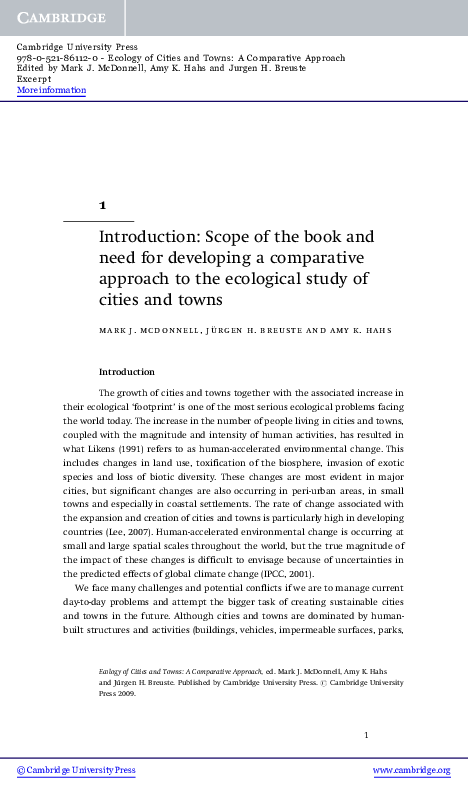 (PDF) Introduction: Scope of the book and need for developing a ...