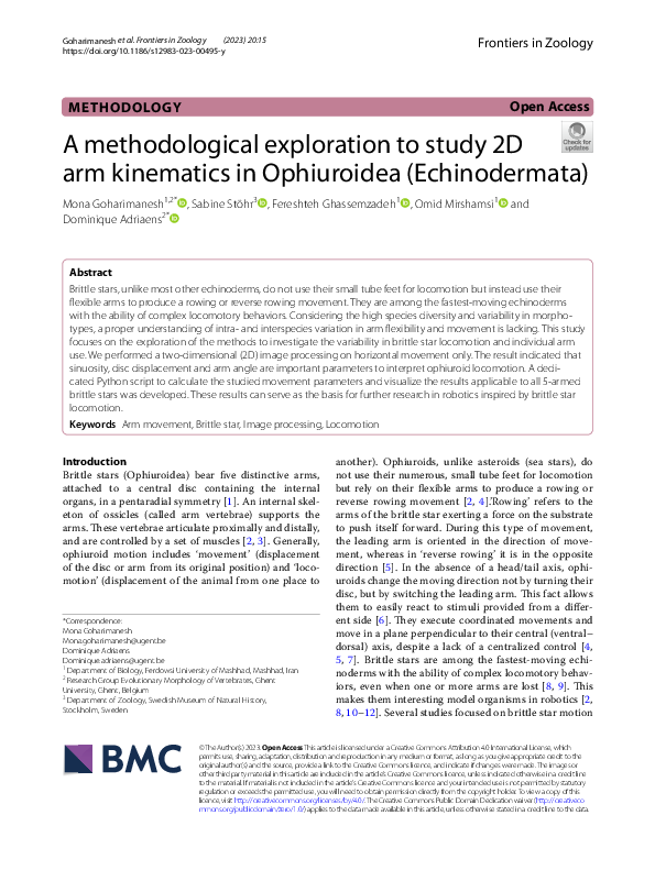 (PDF) A methodological exploration to study 2D arm kinematics in ...