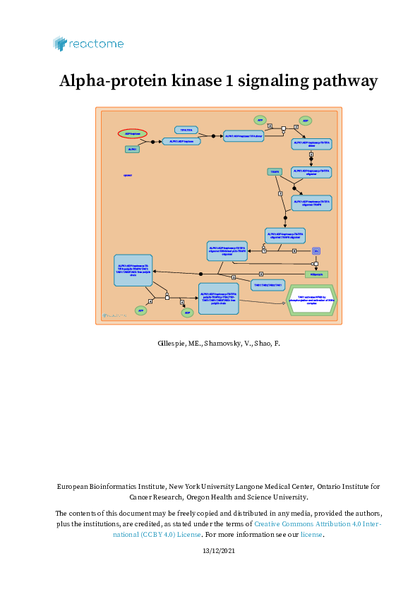 (PDF) Alpha-protein kinase 1 signaling pathway
