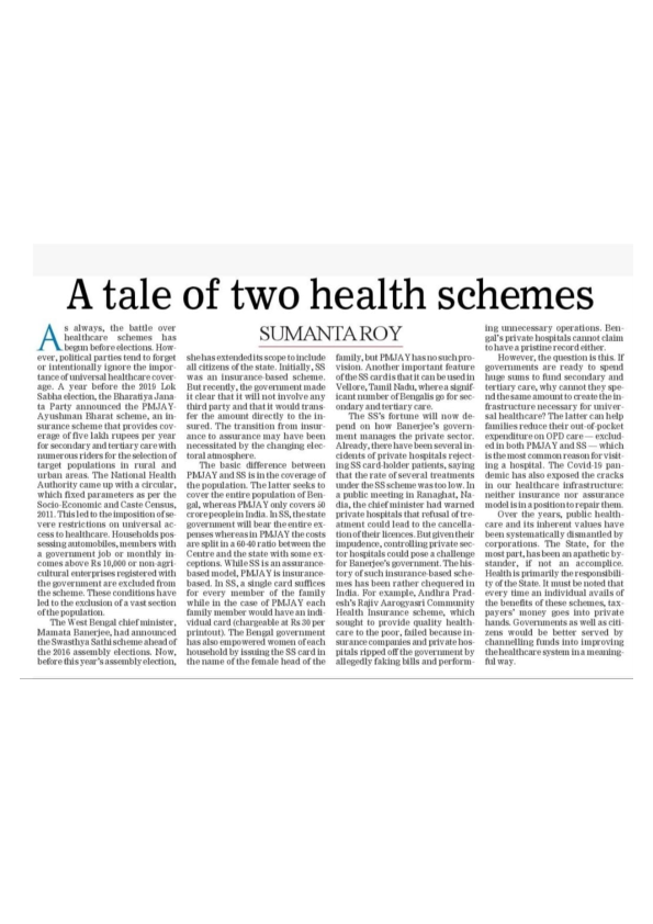 (PDF) A Tale of Two Health Schemes