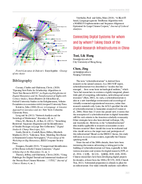(PDF) Connecting Digital Systems for whom and by whom? Taking Stock of ...