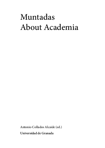 (PDF) Muntadas About Academia. De rebeliones científicas e indígenas en ...
