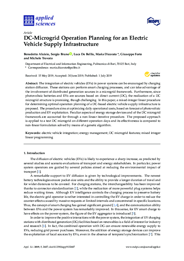 (PDF) Optimizing DC Microgrid for EV Charging Stations