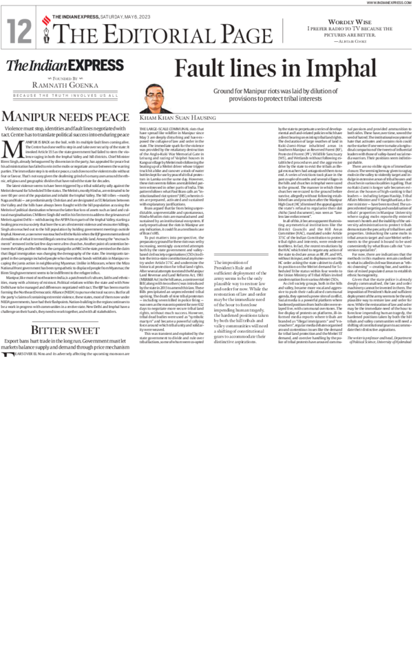 (PDF) Faultlines in Imphal