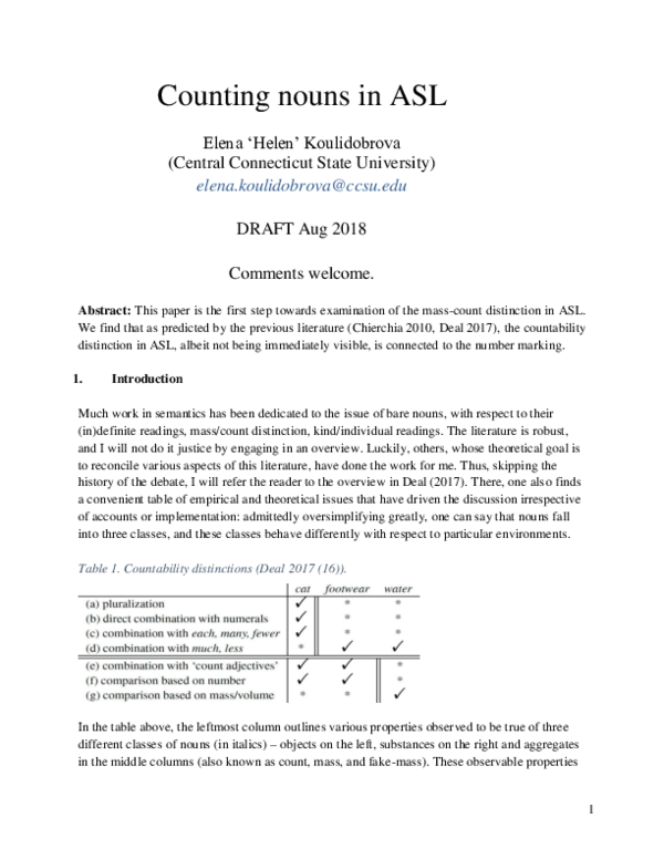 (PDF) Counting nouns in ASL